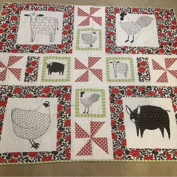 Bedding | Handmade Farm Animals Quilt | Poshmark